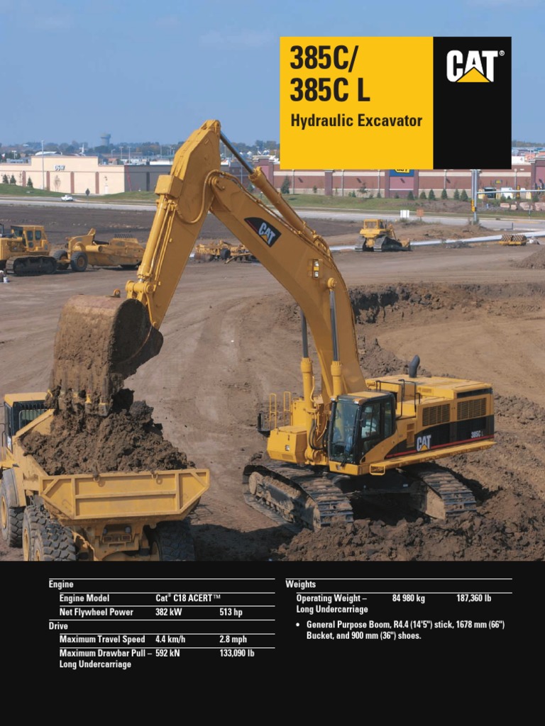 Spesifikasi CAT 385C/385C L | PDF | Engines | Fuel Injection