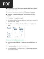 Grade 8 Atomic Structure - Notes... | PDF | Ion | Atoms