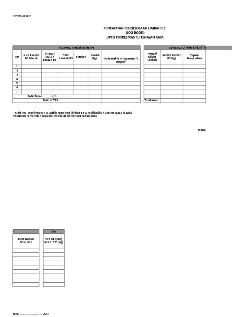 Log Book & Neraca lb3 | PDF