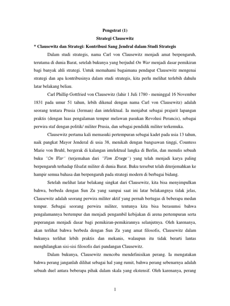 Pengkajian Strategi Militer | PDF
