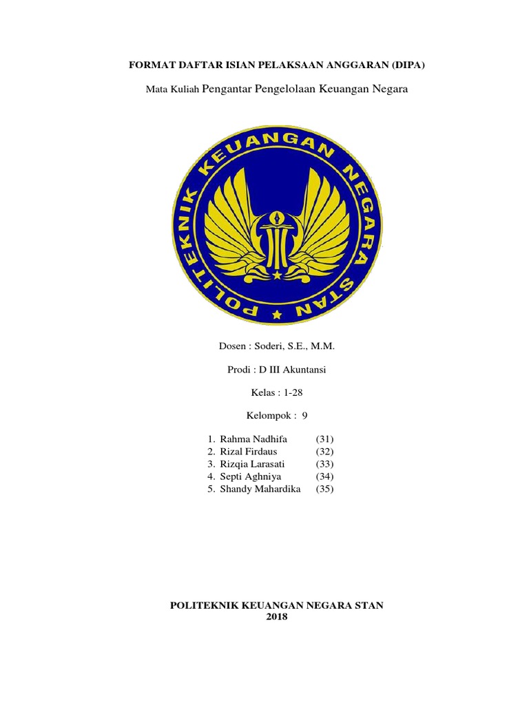 Contoh DIPA | PDF