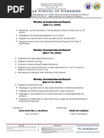 Accomplishment Report: Oct 22-26, 2018 | PDF | Behaviorism | Teachers