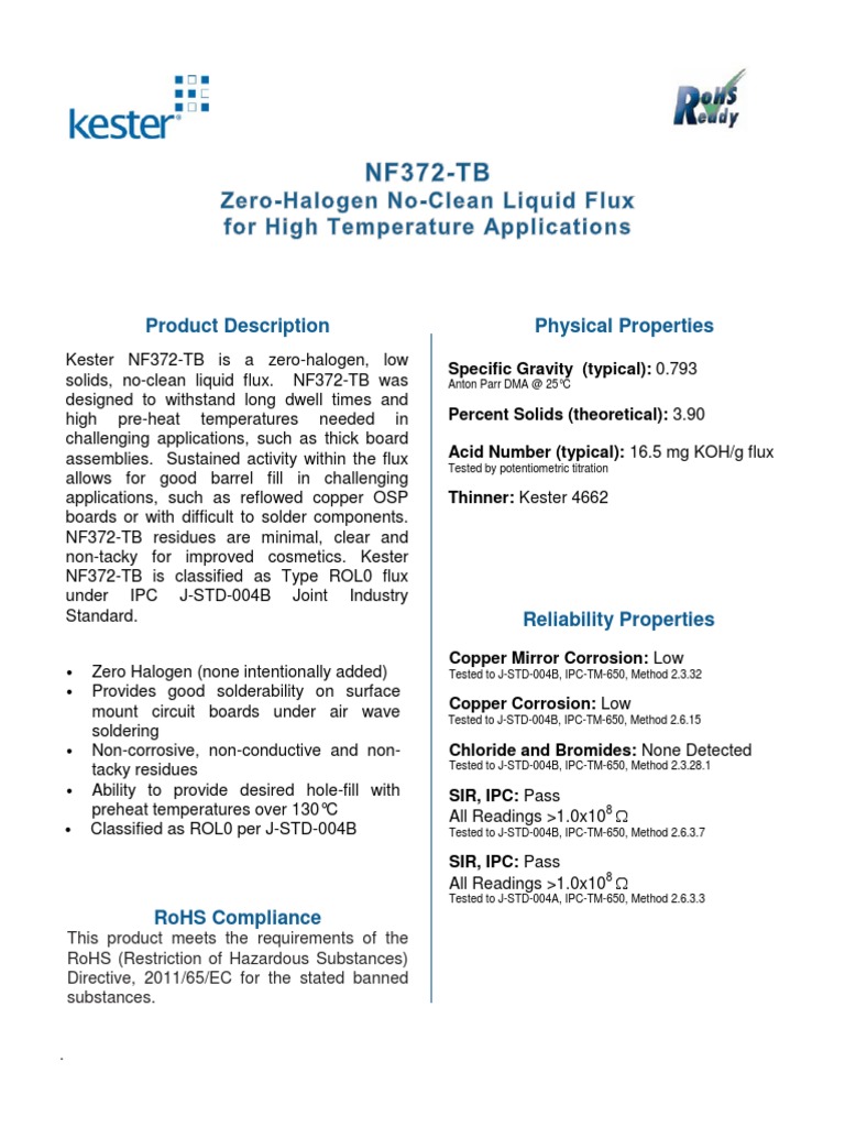 NF372 TB Global | PDF | Printed Circuit Board | Soldering