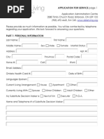GAPP Application For A Caregiver | PDF