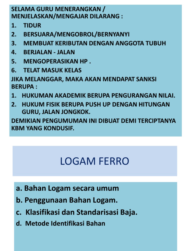 Logam Ferro | PDF