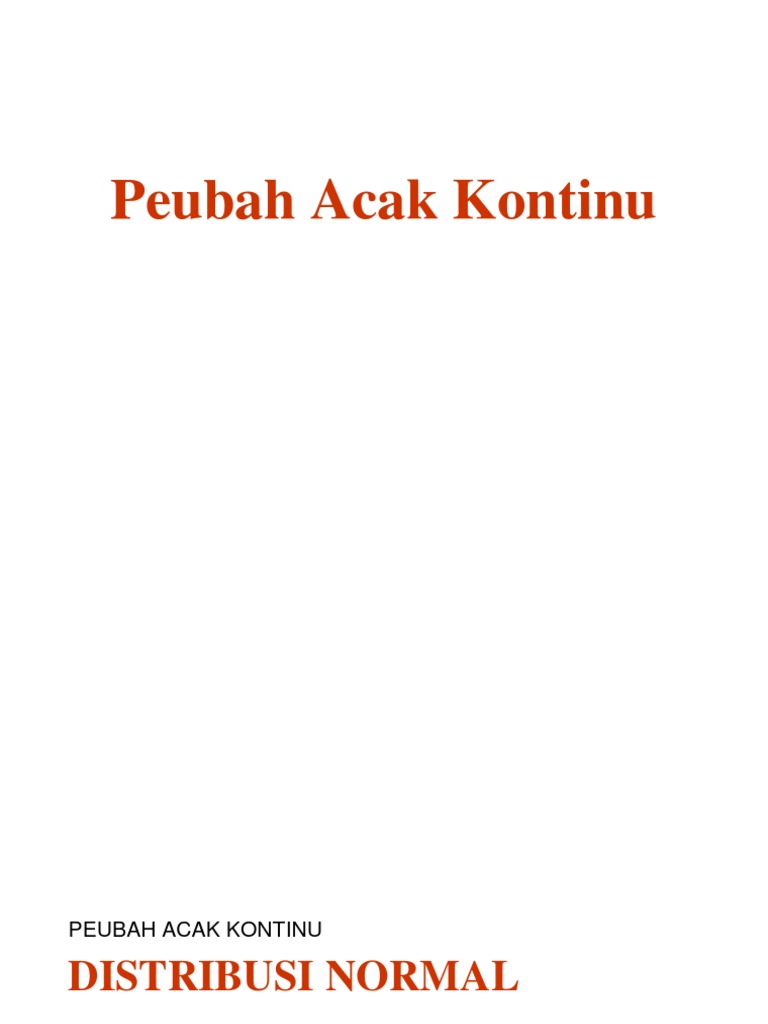 MIH 4c Distribusi Normal | PDF | Metode & Bahan Ajar