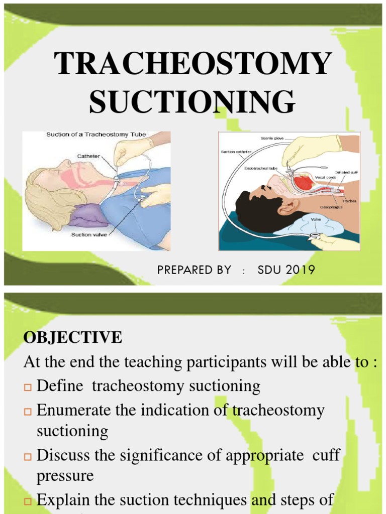 Tracheostomy Tube Suctioning
