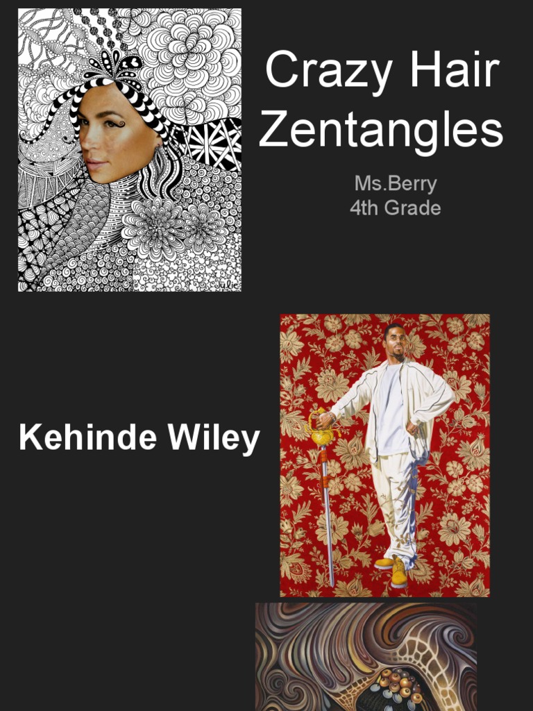 Crazy Hair Zentangle Art Project | PDF