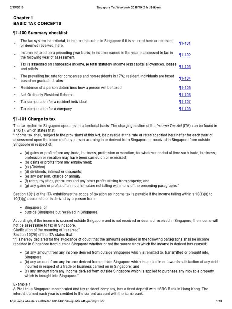 Chapter 1 Basic Tax Concepts | PDF | Income Tax | Taxes