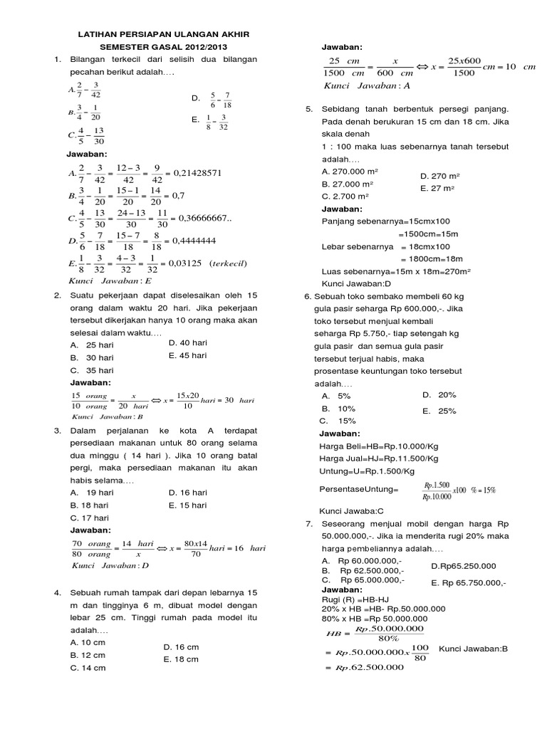 LBR Soal MTK X-Latuas N JWB | PDF
