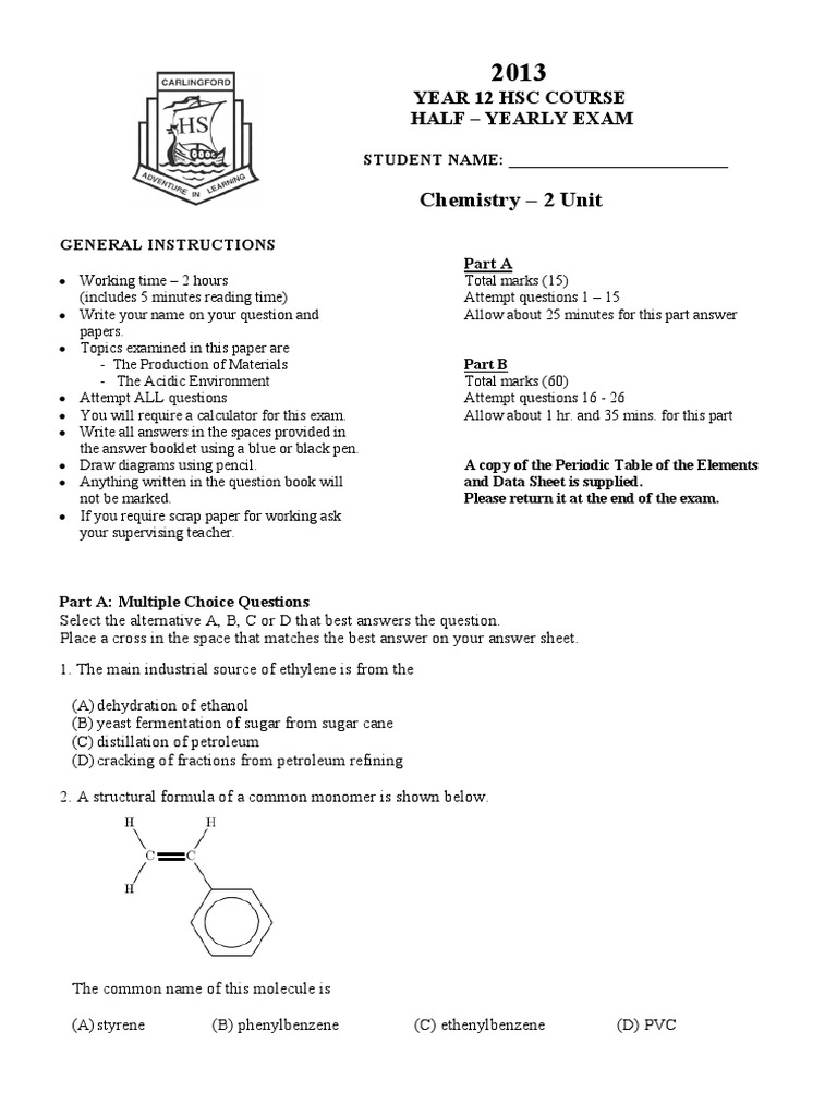 Chemistry Data Sheet | PDF | Acid | Neutron