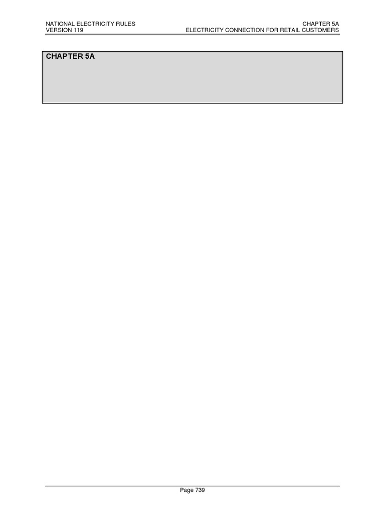 Chapter 5A: National Electricity Rules Chapter 5A Electricity ...