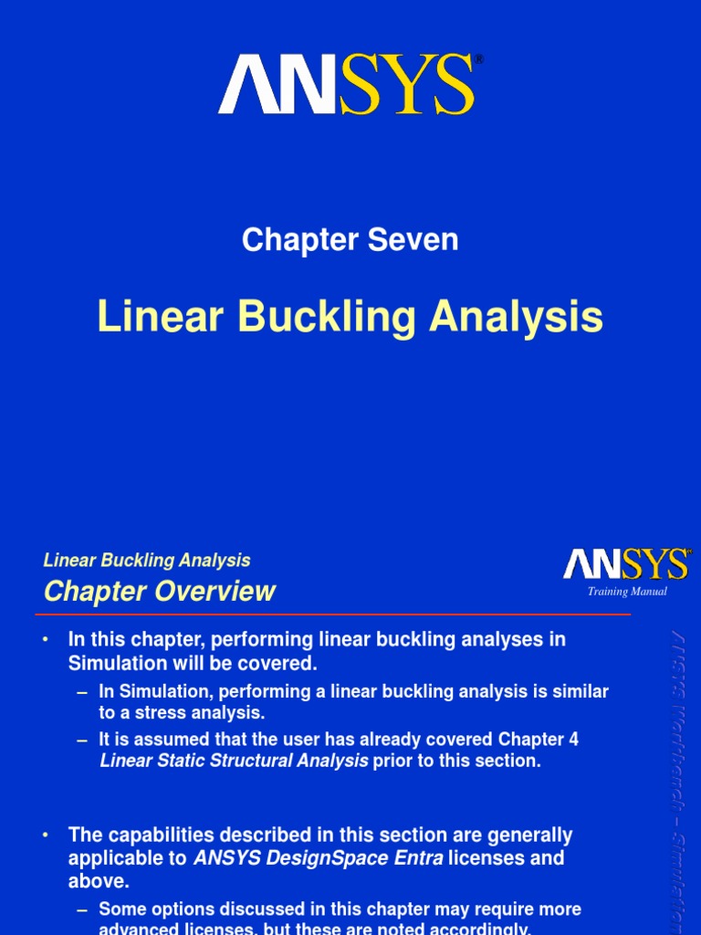 Linear Buckling Analysis: Chapter Seven | PDF | Buckling | Computer Simulation