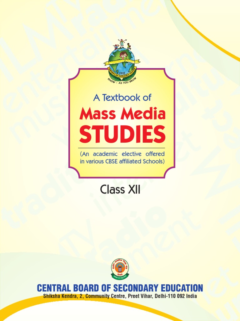 Mass Media Class-Xii PDF | PDF | Mass Media | Media Bias