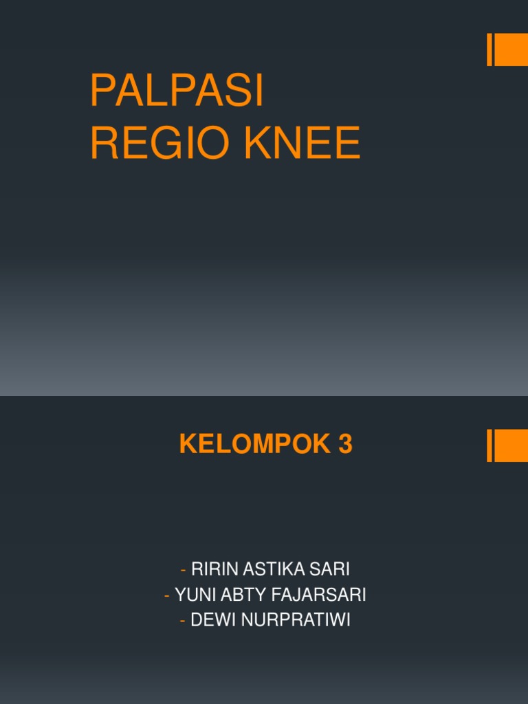 Palpasi Regio Knee | PDF