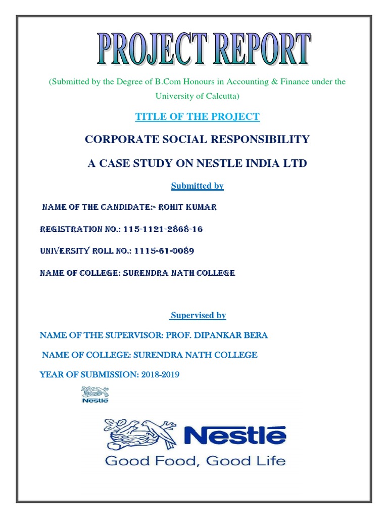 CSR Project Part I | PDF | Business