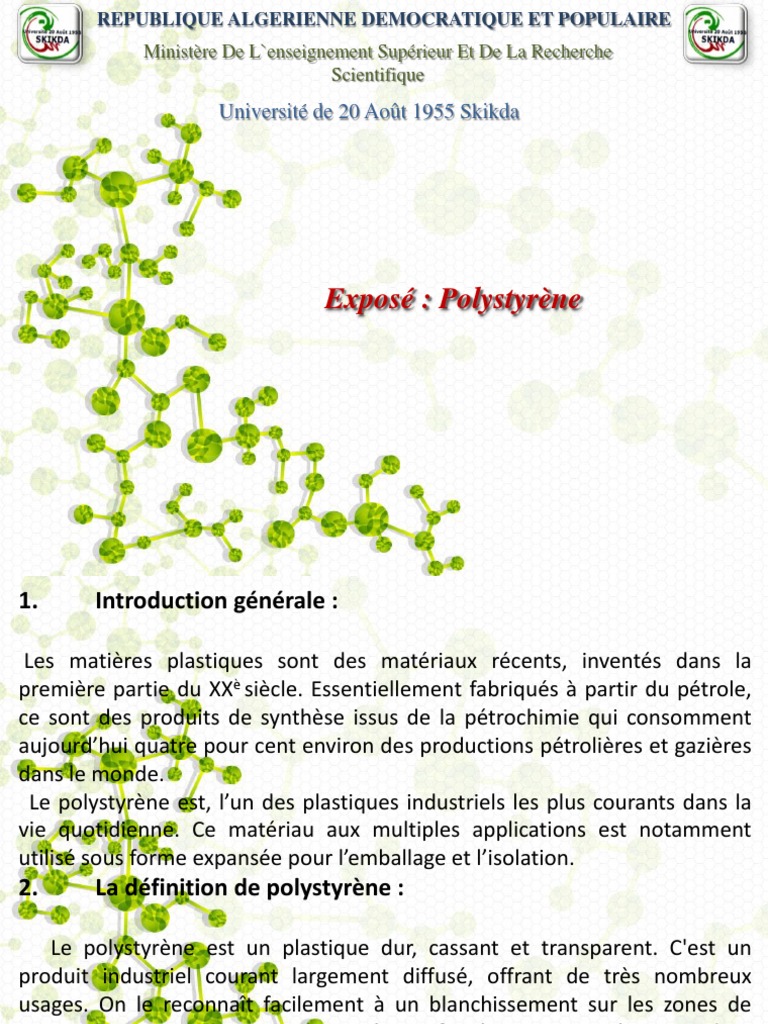 Polystyrène | PDF | Polystyrène | Matériaux