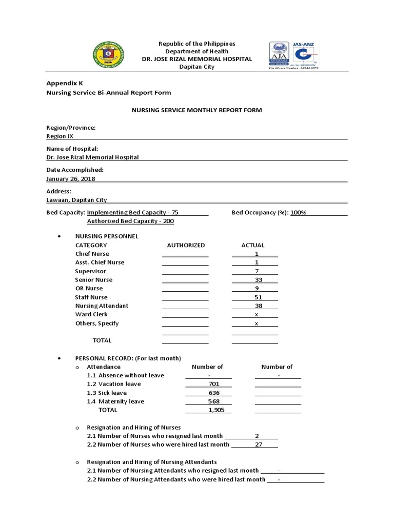 NSO Monthly Report Form | PDF | Emergency Medical Technician | Nursing