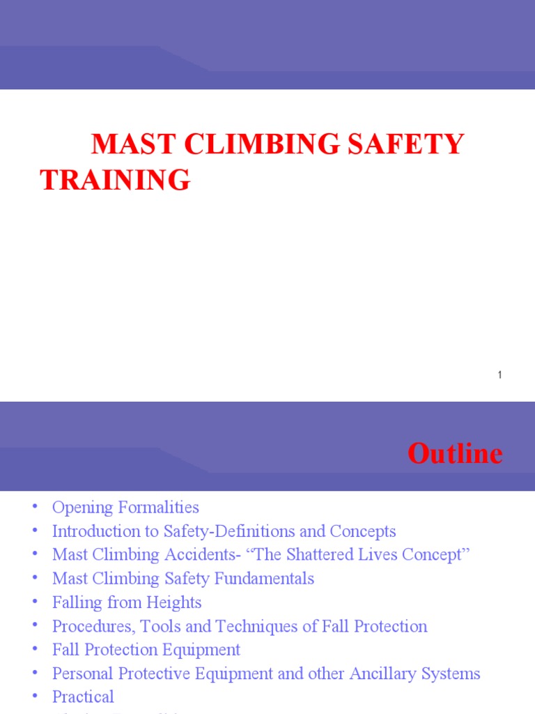 Safety - Mast Climbing | PDF | Safety