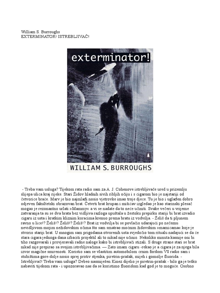 William S Burroughs-Istrebljivač PDF | PDF