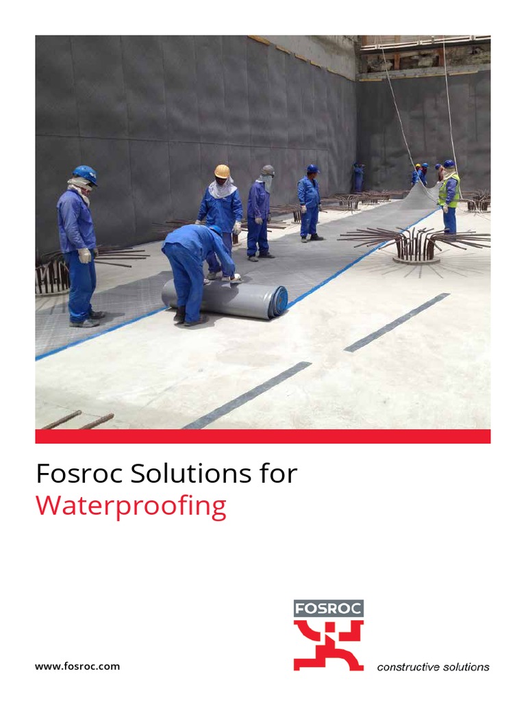 Fosroc Waterproofing Solutions Overview | PDF | Roof | Concrete