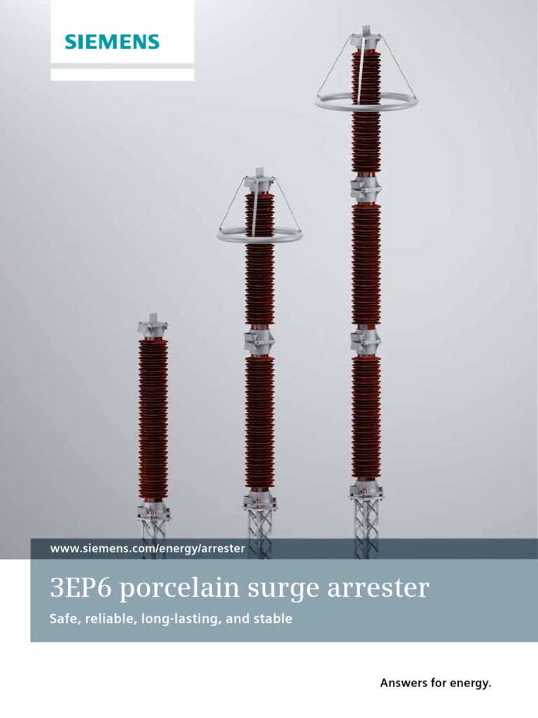 Catalogo Siemens Pararrayos | PDF | High Voltage Direct Current | Insulator (Electricity)