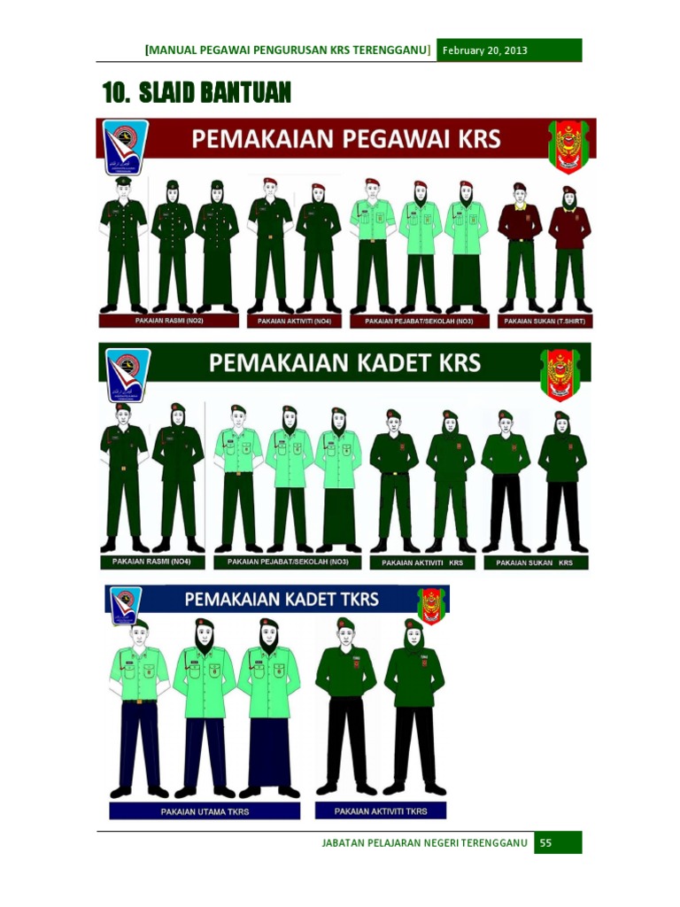 Ringkasan Pakaian & Pangkat Pegawai KRS | PDF