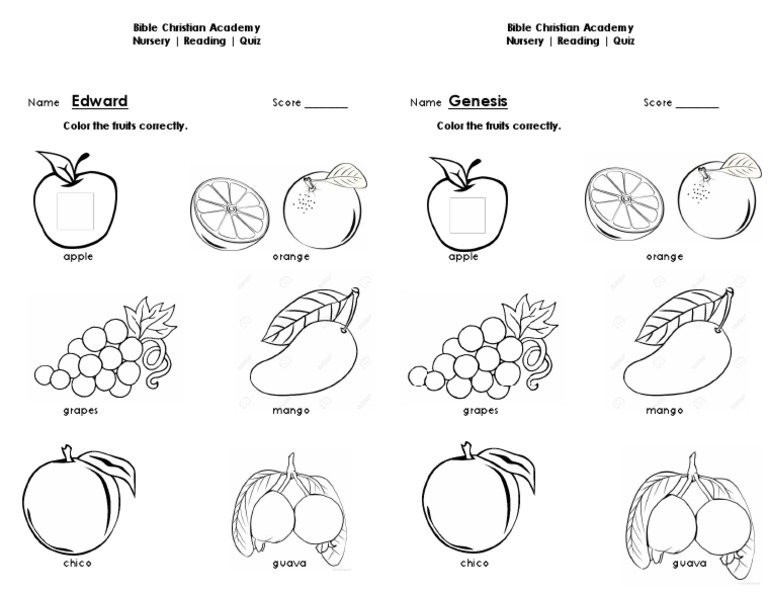 Nursery - Color Test | PDF