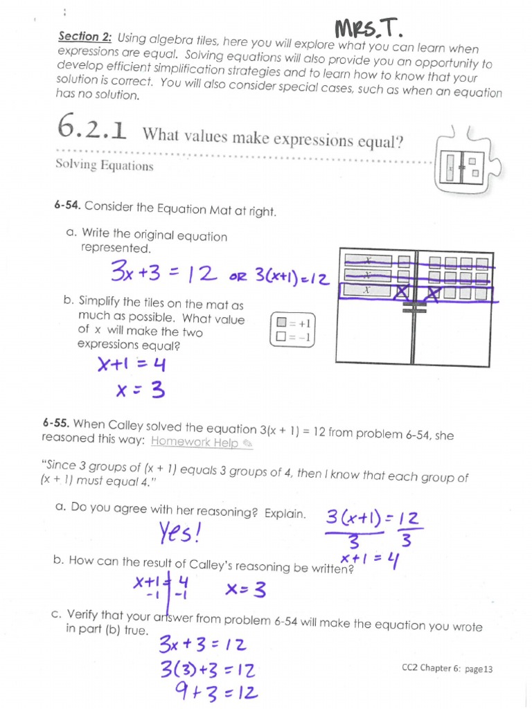 cc2 Chapter 6 Section 2 Homework Solutions | PDF