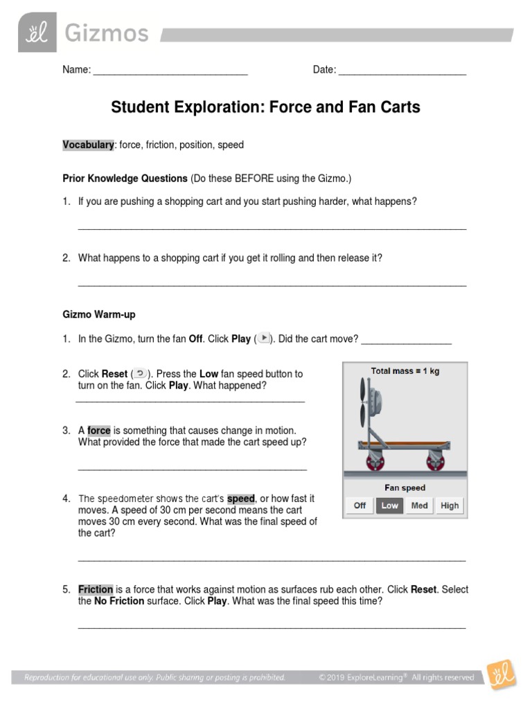 Force Fan Carts SE | PDF | Friction | Force