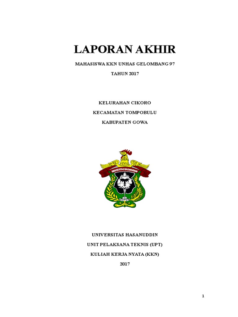 Laporan Cikoro | PDF