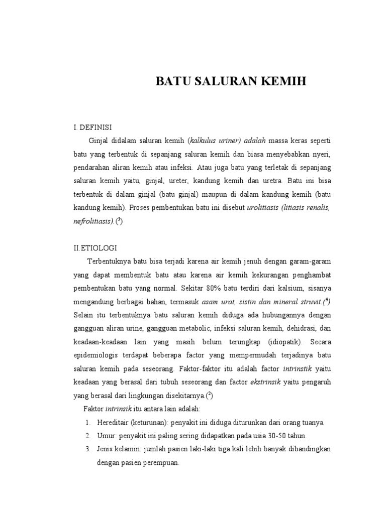 Batu Saluran Kemih | PDF