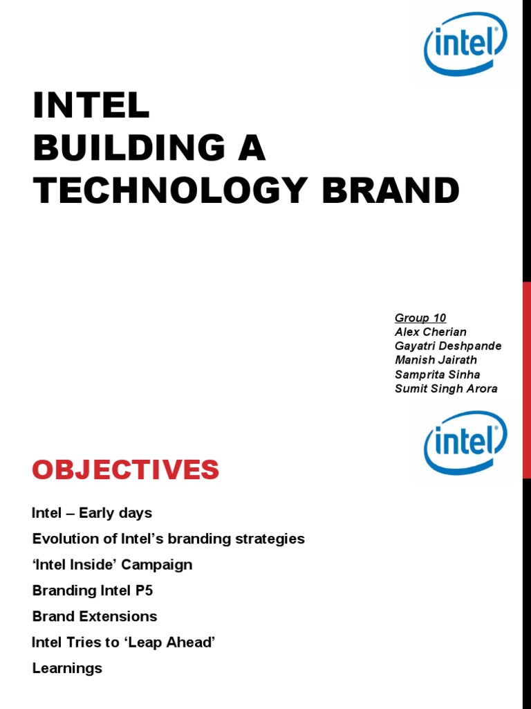 Intel Building A Technology Brand | PDF | Intel | Brand