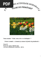 Proiect Tematic Primavara Anotimpul Armoniei | PDF