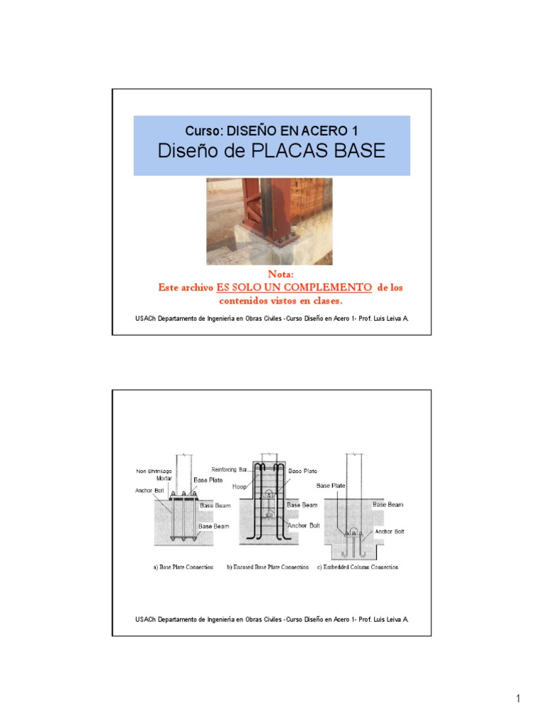 2-PlacasBase5 | Ingeniero civil | Ingeniería estructural