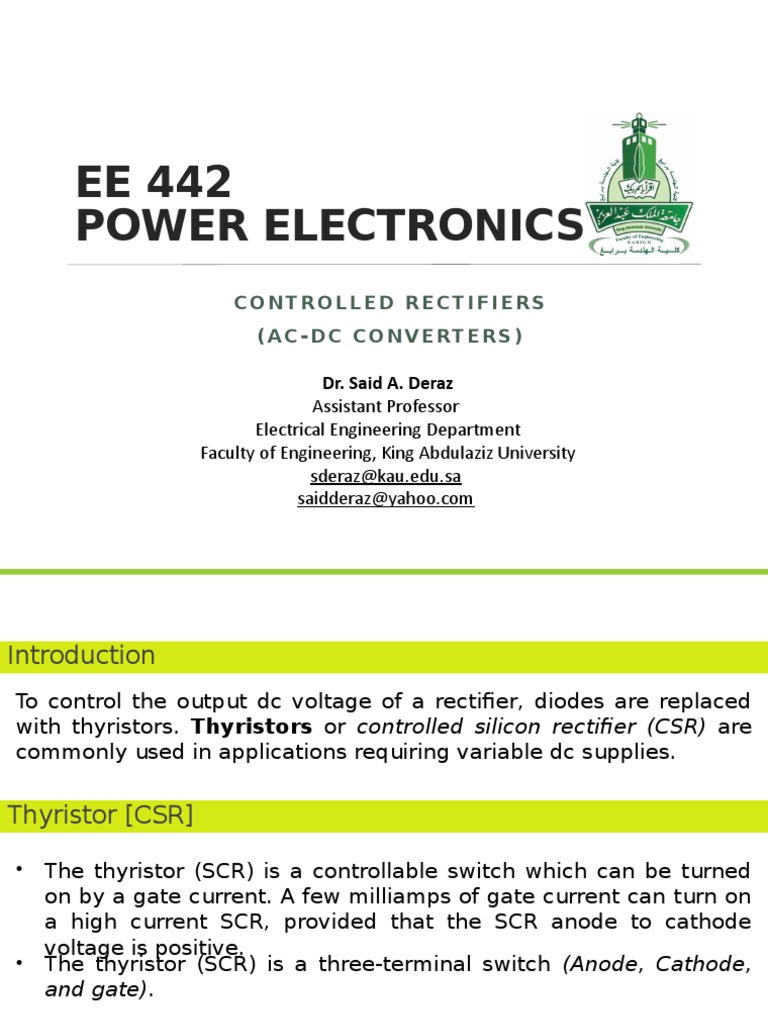L4-Controlled Rectifiers | PDF | Rectifier | Power (Physics)