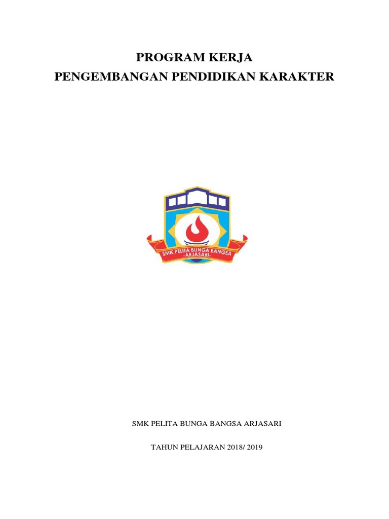 Program Kerja Pengembangan Karakter | PDF
