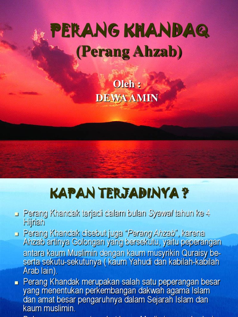 Perang Khandaq Doe | PDF