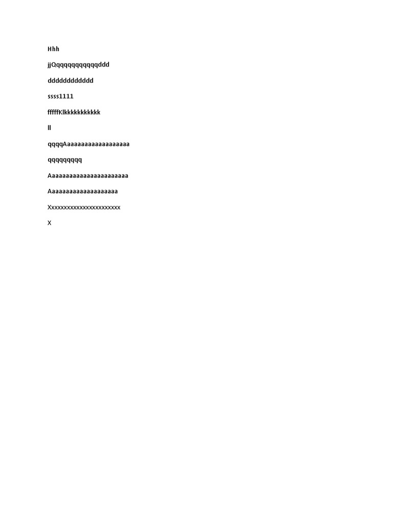 Unreadable Text Document | PDF