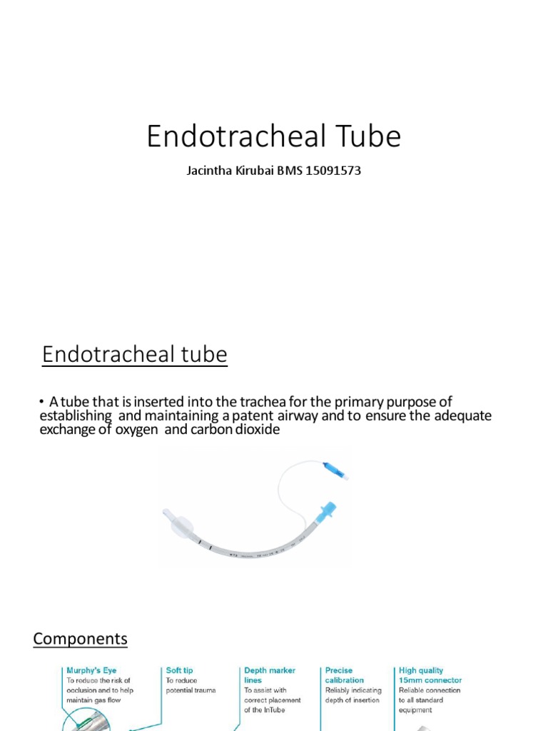 Endotracheal Tube | PDF | Respiratory Tract | Respiratory System