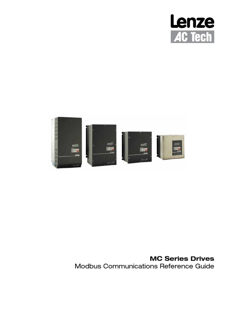 Modbus Communications Reference Guide: MC Series Drives | PDF ...