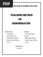 Demonstration Method | PDF | Scientific Method | Teaching Method
