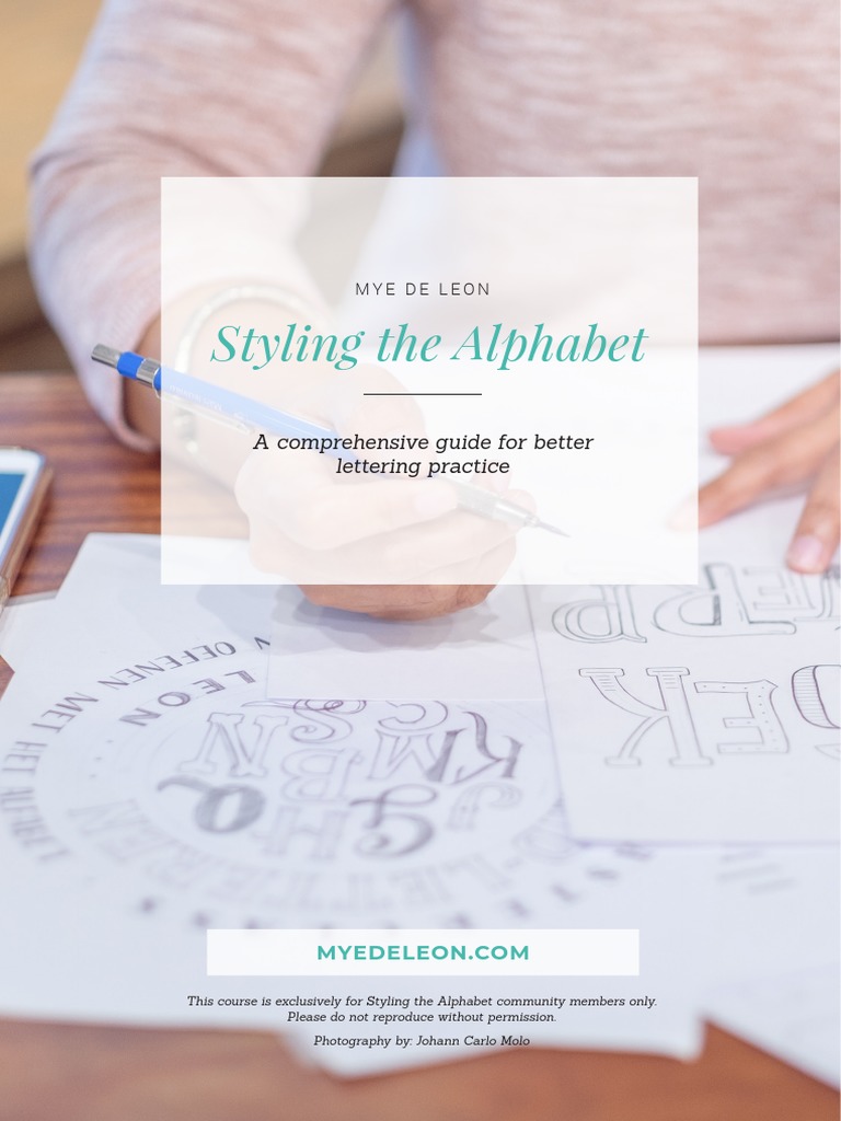 Lettering Mye de Leon | PDF | Typefaces | Serif