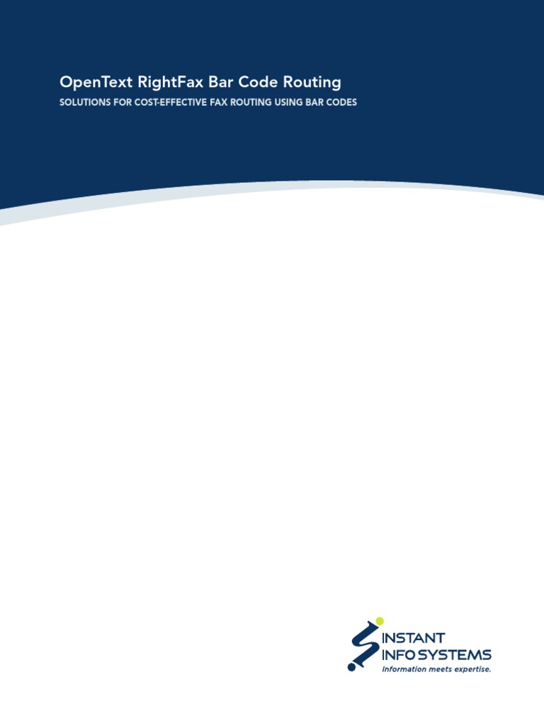 White Paper-RightFax-10-Bar-Code-Routing | PDF | Accounts Payable | Barcode