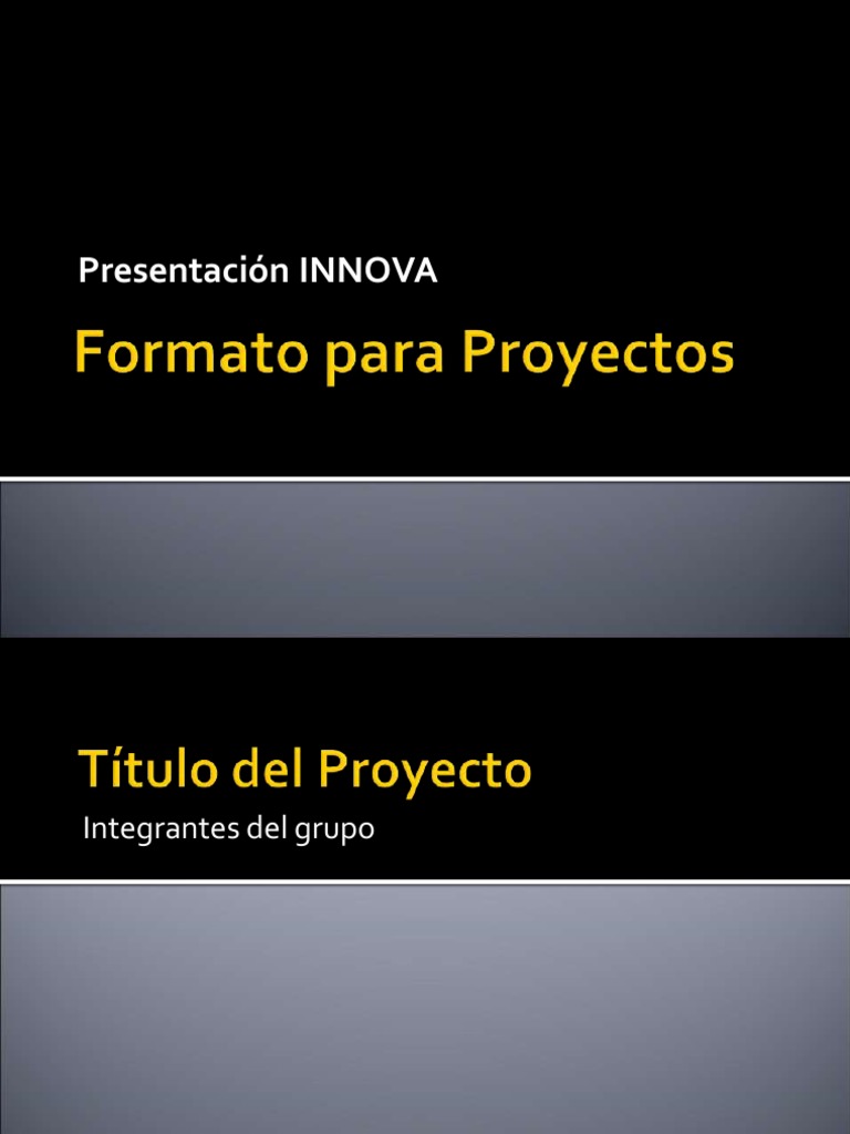 Formato para Proyectos INNOVA | Descargar gratis PDF | Presupuesto | Business
