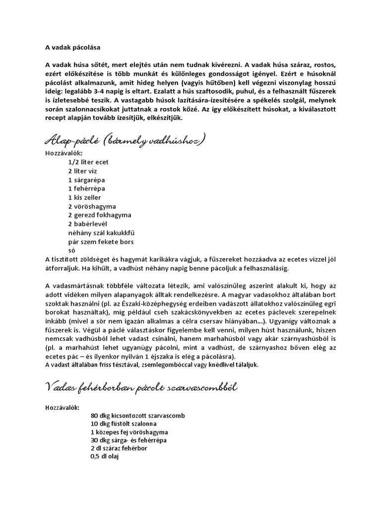 Páclé (Bármely Alap-Páclé | PDF