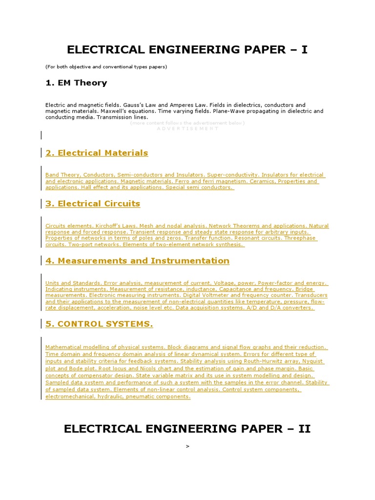 Electrical Engineering Paper | PDF | Amplifier | Electronic Circuits