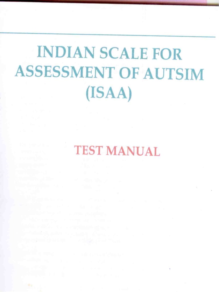 Isaa Testmanual | PDF
