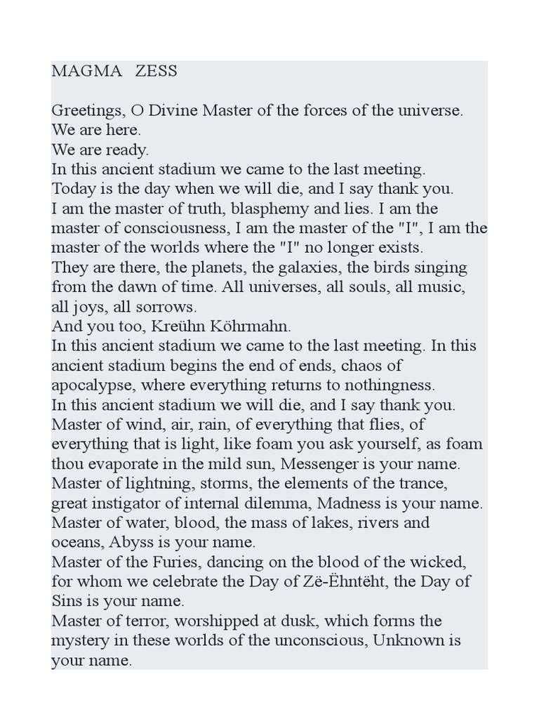 Magma Zess | PDF | Nature