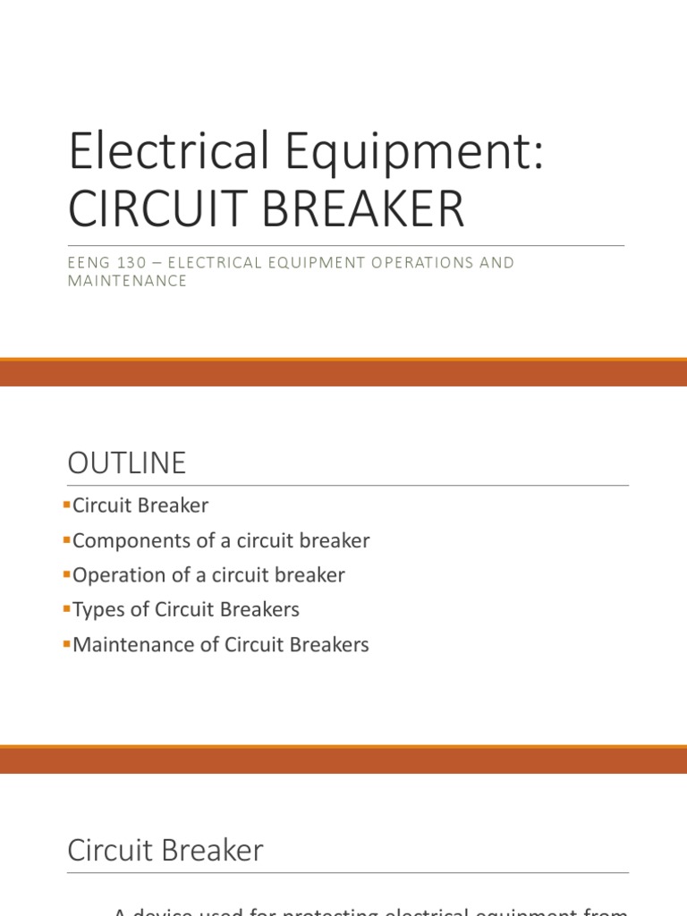 Circuit Breaker Types | PDF | Electric Arc | Electrical Equipment